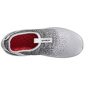 Speedo Women's Water Shoe Surfknit Pro, White/Grey/Black, 8