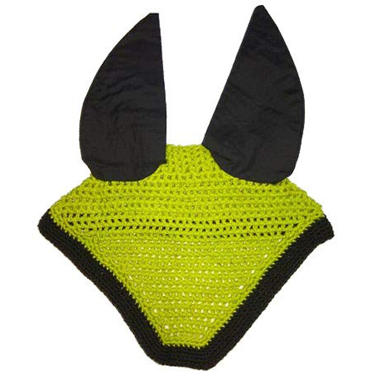 A C Horse Ear Net Crochet Fly Veil Equestrian Fly Bonnet/Veil/mask Standard Size