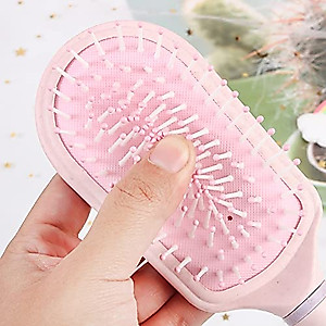 GBSTORE Detangling Hair Brush Airbag Comb Massage Comb with 2 Pcs Hair Brush Cleaner Rakes for Curly Hair, Wet Dry and Girls, Women