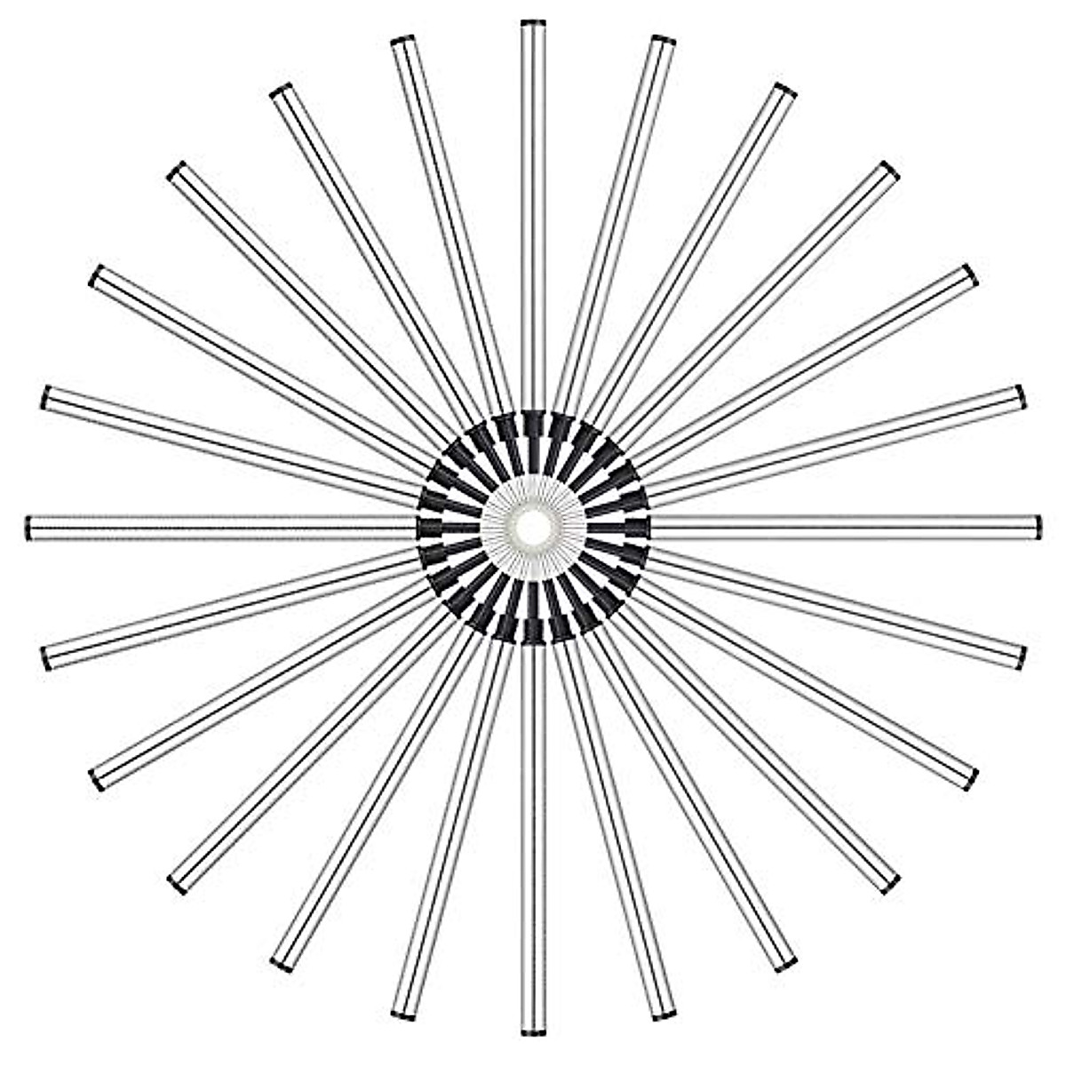 DunBong Rollerball Pen Refills, Roller Ball Fine Point 0.5mm, Red Ink Refill Pack of 5 - Replaceable Ballpoint Pen Refills Medium Point (Red)