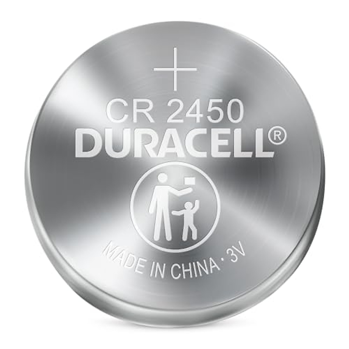 Duracell 2450 3V Lithium Battery, 1 Count Pack, Lithium Coin Battery for Medical and Fitness Devices, Watches, and more, CR Lithium 3 Volt Cell
