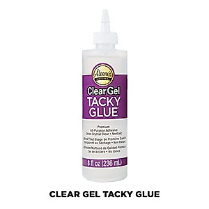Aleene's Clear Gel Tacky Glue 3 Pack, 8 oz, 8 FL OZ, 24