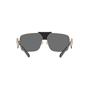 Versace Man Sunglasses Gold Frame, Dark Grey Lenses, 0MM