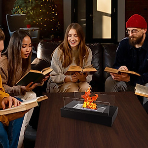 6 Pieces Ceramic Wool Sponge Replacement for Tabletop Fire Pit Bowl to Extend Burning Time - Ceramic Wool Wick Insulation for Bioethanol Fuel Fireplace (12" D x 8" W x 2" H)