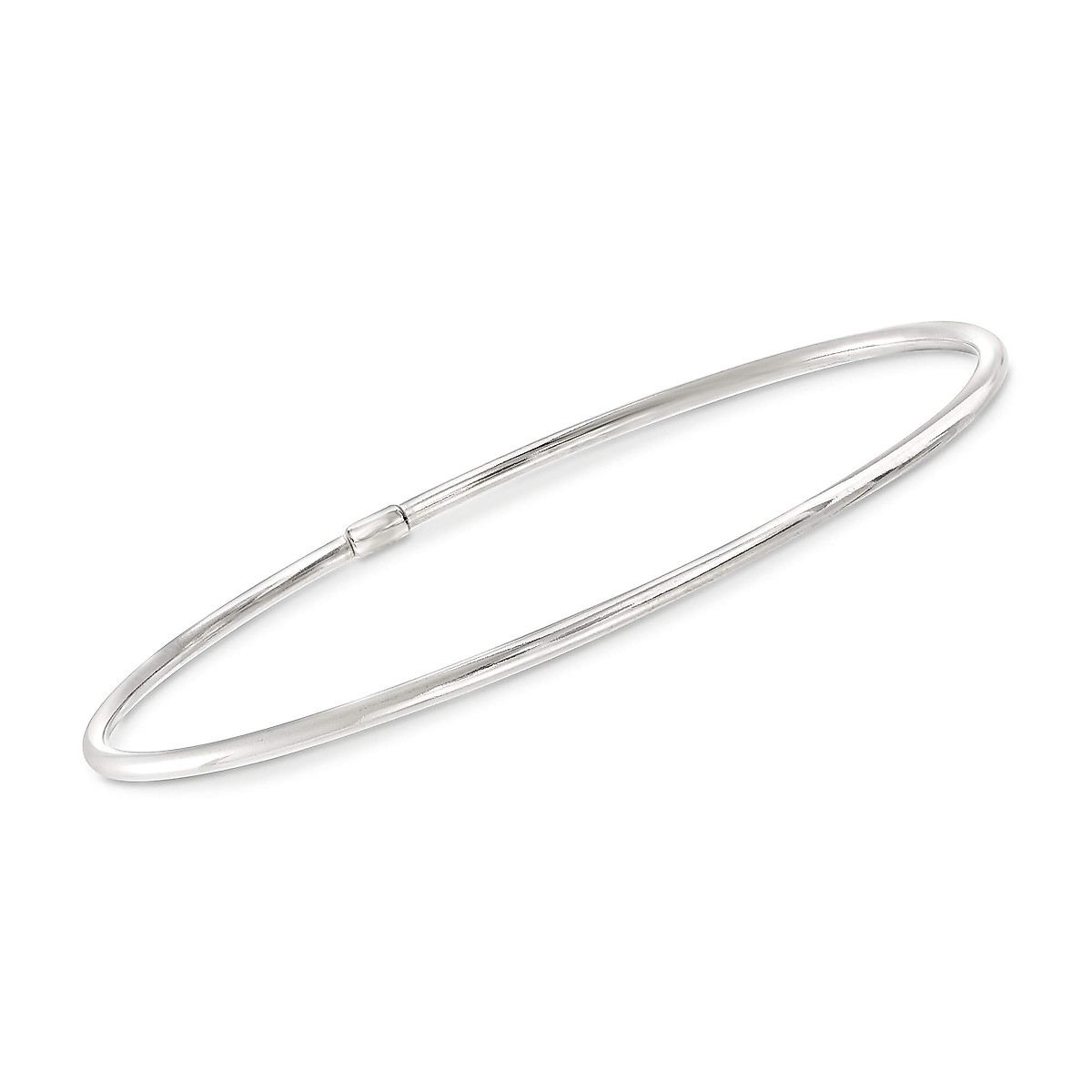 Ross-Simons Two-Tone Sterling Silver Jewelry Set: 6 Bangle Bracelets. 8.5 inches