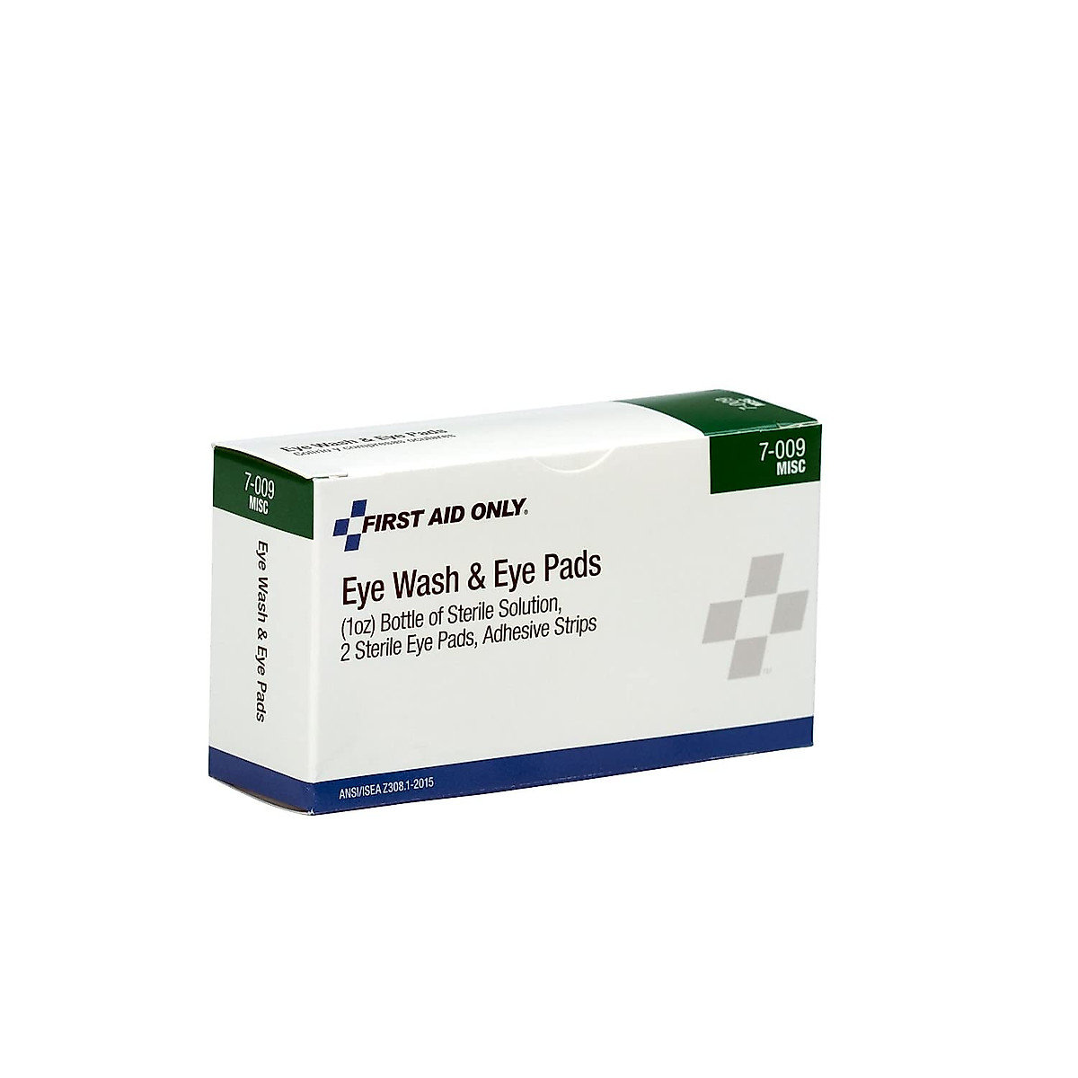 PhysiciansCare 5-Piece Eye Wash Kit with Oval Eye Pads, First Aid Adhesive Strips & Emergency Eye Rinse