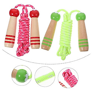 Didiseaon 6 pcs cartoon skipping rope kids exercise equipment fitness jump rope jump rope kids exercise ropes Children skipping rope kids jumprope rope cotton rope Jump Rope Kids Toy