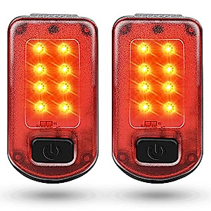 UMISHI Runners Safety Lights, Rechargeable Led Safety Lights(2 Pack),Red Color Three Modes High Visibility for Night Safety Multifunctional for Runners,Cyclist,Joggers, Walkers,Kids,Hikers,Pets