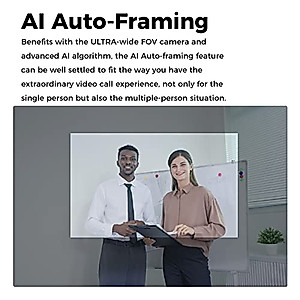 OBSBOT Meet Webcam 1080P Ultra HD AI-Powered Webcam 1080P Video Conference Camera with AI Auto Framing Auto-Focus HDR & 2X Digital Zoom