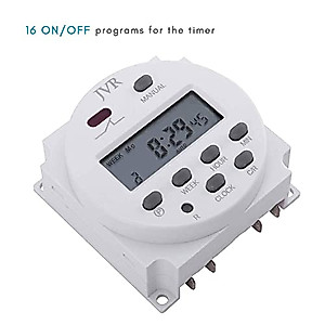 12V Timer Switch - Programmable, DC/AC/Solar Battery Powered | 12 Volt Timer Relay