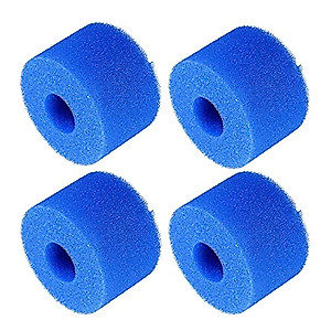 Miaaim Pool Filter Sponge for Type VI, Pool Filter Sponge Foam Cartridge, Pool & Spa Cartridge Filter Replacement, Reusable Foam Filter for Type VI Pool Pump, Washable Sponge Foam Cartridge (4 PC)