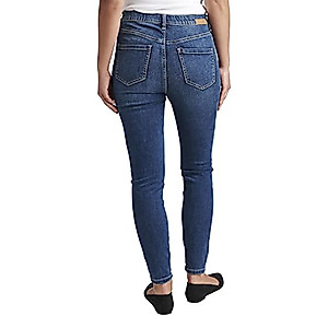 JAG Jeans Women's Valentina High Rise Skinny Pull-on Jeans-Legacy, Tribeca Blue, 10
