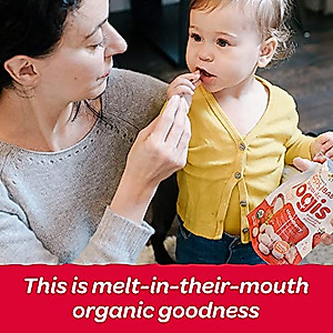 Happy Baby Organics Baby Snacks, Greek Yogis, Freeze Dried Yogurt &Veggie Fruit Snacks, Gluten Free Babies 9+ Months, Blueberry & Purple Carrot, 1 Ounce