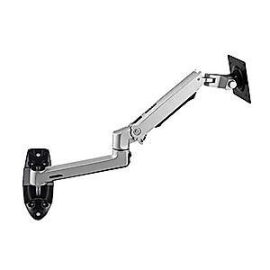 XSJ8012WT Aluminum Alloy Mechanical Spring Arm Wall Mount Laptop Holder Full Motion Laptop Mount Arm Monitor Holder Laptop Stand (Black)