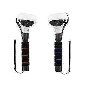 Linkidea Two-Hand Extension Compatible with Meta Quest, Quest 2 or Rift S Controllers for Most VR Games (1 Pair)
