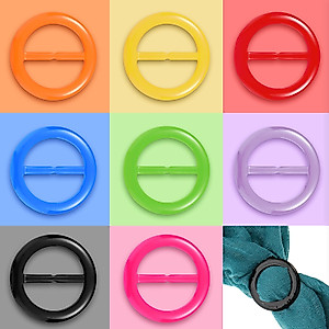 Boao 16 Pcs Shirt Clips for Women Tee Shirt Clips Scarf Clips 2 Inches 8 Colors (Rainbow Style)