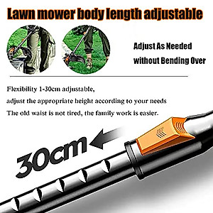 Electric Weed Eater Battery Powered Weed Wacker, String Trimmers with Remaining Power Display, Adjustable Machine Head Electric Lawn Edger for Garden and Yard