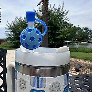 born to rally Pickleball Tumbler- 30oz (Blue)