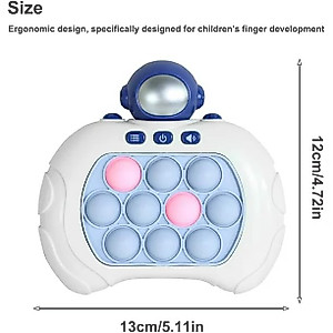 Quick Push Bubble Competitive Game Console Series, Quick Push Game Console, Decompression Breakthrough Puzzle Pop Game Machine, Multiple Game Modes Toy for 3+ Years (Pink)