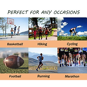 Yoknatt White Performance Ankle Athletic Socks Youth Basketball Socks for Mens Boys Womens Crew Socks Cushion Sports Cycling Basketball Compression Socks 3 Pack