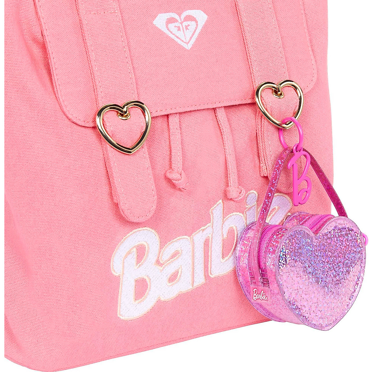 Barbie Clothes Set, Birthday-Themed with Dress, 5 Acessories & Zippered Doll-Sized Heart-Shaped Bag with Clip-On Ring