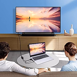 YACSEJAO VGA to HDMI Adapter 1080P VGA Male to HDMI Female Converter for Computer, Desktop, Laptop, PC, Monitor, Projector, HDTV with Audio Cable and USB Cable