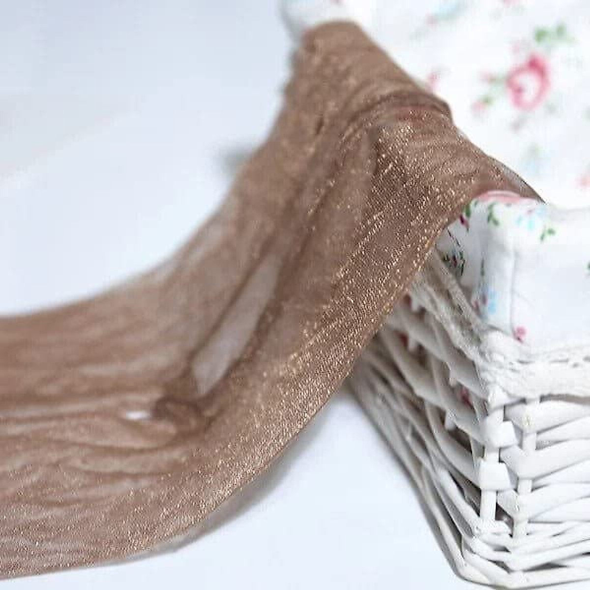 MKKJ 2Pairs Pearlescent Silk Stockings Sexy Nylon Pantyhose, Shiny Silky Ultra Thin Stockings, Glitter Stockings Womens Glossy Thin Tights (2PC*Skin)