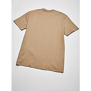 Dickies mens Heavyweight Crew Neck Short Sleeve Tee Henley Shirt, Desert Sand, XX-Large US