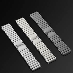 VeveXiao Strap Compatible with Huawei Watch 3/3 pro/ GT 46mm/GT2 Pro/GT2 46mm, 22mm Stainless Steel Replacement Strap for Samsung Galaxy Watch 46mm/Galaxy watch 3 45mm/Gear S3 Band (Titanium Grey)