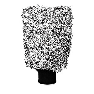 Adam's Polishes Microfiber Car Wash Mitt, Car Sponge Wrapped In Soft, Plush Fiber Cloth Material, Safe Washing With Any Car Soap, Bucket, Foam Gun, Foam Cannon, Other Cleaning Supplies