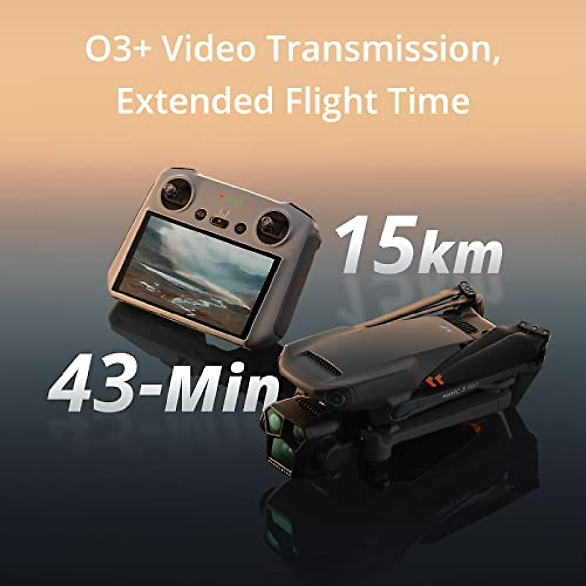 DJI Mavic 3 Pro with DJI RC, Flagship Triple-Camera Drone with 4/3 CMOS Hasselblad Camera, 43-Min Flight Time, 15km HD Video Transmission, FAA Remote ID Compliant, 4K Camera Drone for Adults