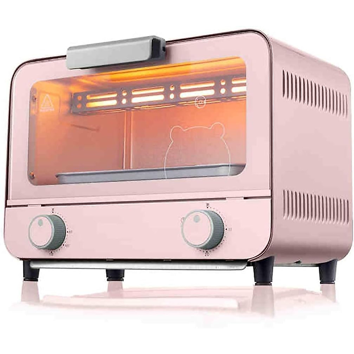 9L Mini Oven,with 800W Adjustable Temperature 50-230 ℃ and 30 Minutes Timer Household Baking Multifunctional Cake Oven (Blue) (Pink)