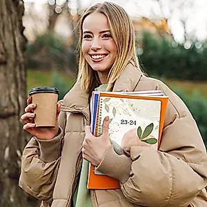 Planner 2023-2024 - July 2023 - June 2024, Academic Planner 2023-2024, 8" x 10" Weekly and Monthly Planner 2023-2024, Flexible Cover, Twin-wire Binding - Schedule Your Daily Work Well