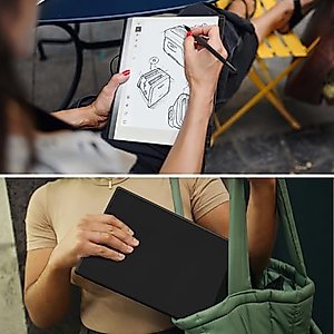 Aippdo Case for Remarkable Paper Pro Tablet 11.8" (Released in 2024), Hard Back Shell Protective Book Folio Cover with Built-in Pen Holder, with Auto Sleep/Wake Function.