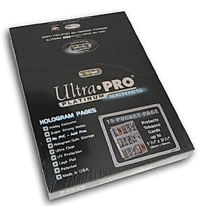 Ultra Pro 15-Pocket Platinum Page for Tobacco Cards 100 ct.
