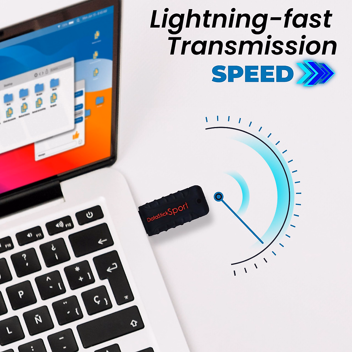 Centon Electronics DataStick Sport USB 2.0 Flash Drive, Waterproof USB Drive, Shock-Resistant Silicon Case, Versatile USB Stick, 2 GB Storage Capacity, Black, Pack of 10