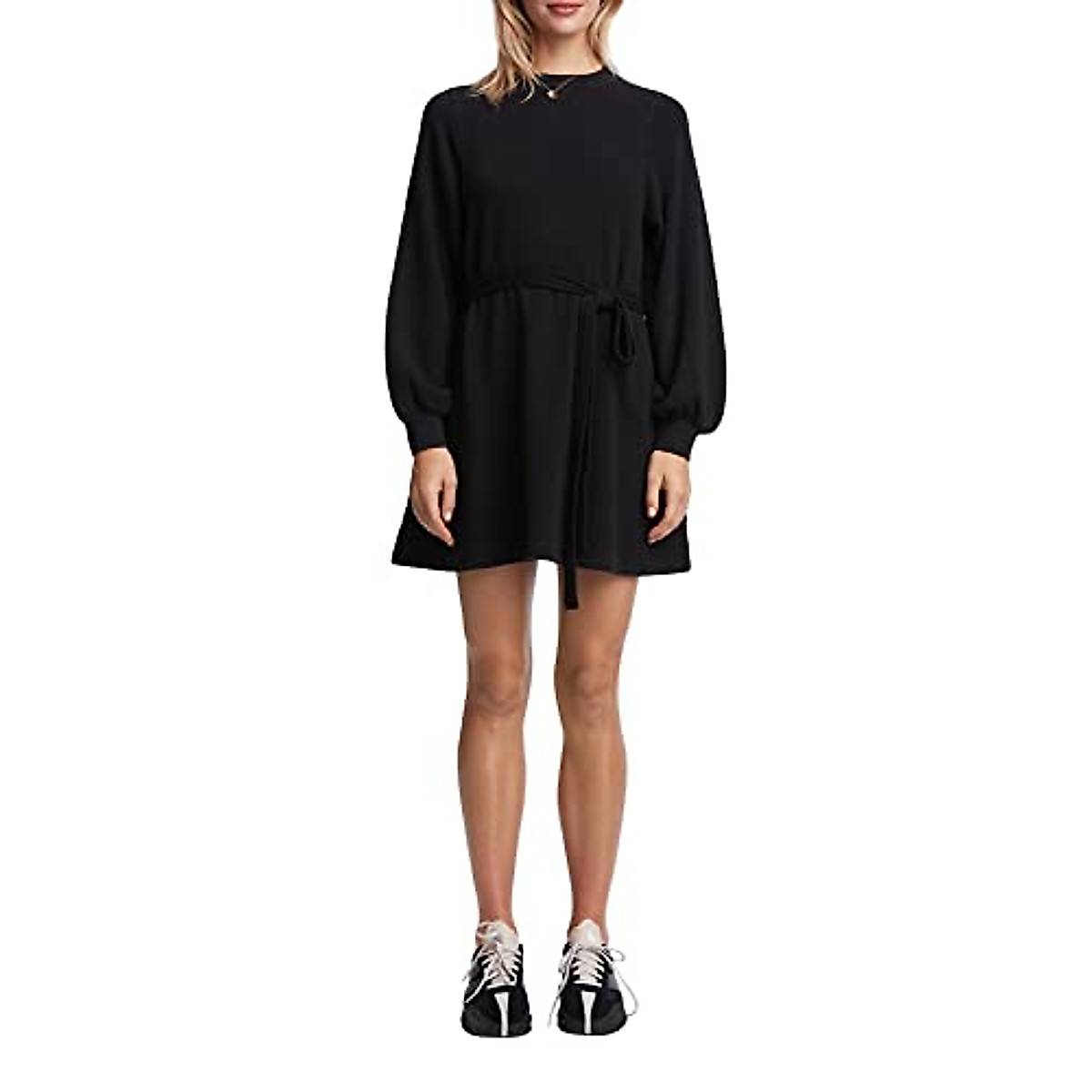 Bandier SJ-SJB10004-Sincerely Jules x The Dahlia Sweatshirt Dress-Black-S