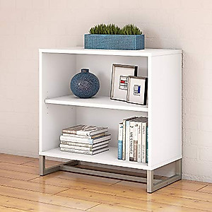Bush Business Furniture Office by Kathy Ireland Method Bookcase Cabinet, White