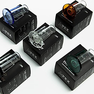 The Caddy By Apex Ancillary | Versatile & Compact Organizer | Made W/ High-End Borosilicate Glass | Closed Bottom So Each Slot Doubles As Soaking Station (Smoked)