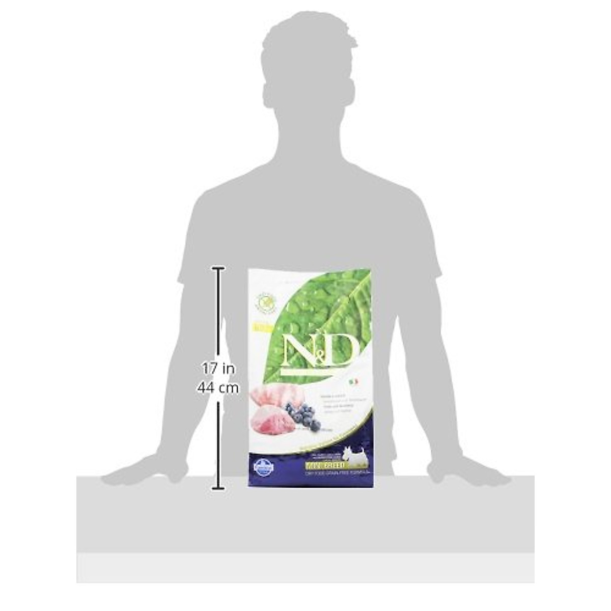 Farmina Natural And Delicious Lamb Grain-Free Formula Small Bites Dry Dog Food, 5.5-Pound