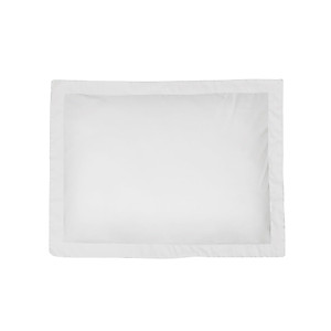 Jennifer Adams 400 Thread Count 3 Piece Cotton Sateen Duvet Cover and Sham Set (Queen/Full, White)