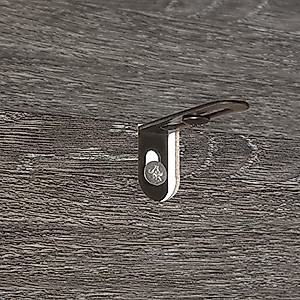 RiverRidge Home Woodbury Collection Storage Cabinet with Cubbies and Veggie 2pc Bin-Black, Weathered