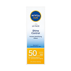 Nivea Sun UV Sunscreen Face Shine Control Cream for Mat Look SPF50, 50ml