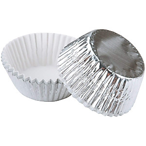 Wilton BAKECUPS SILVER FOIL 24CT, 2 inches