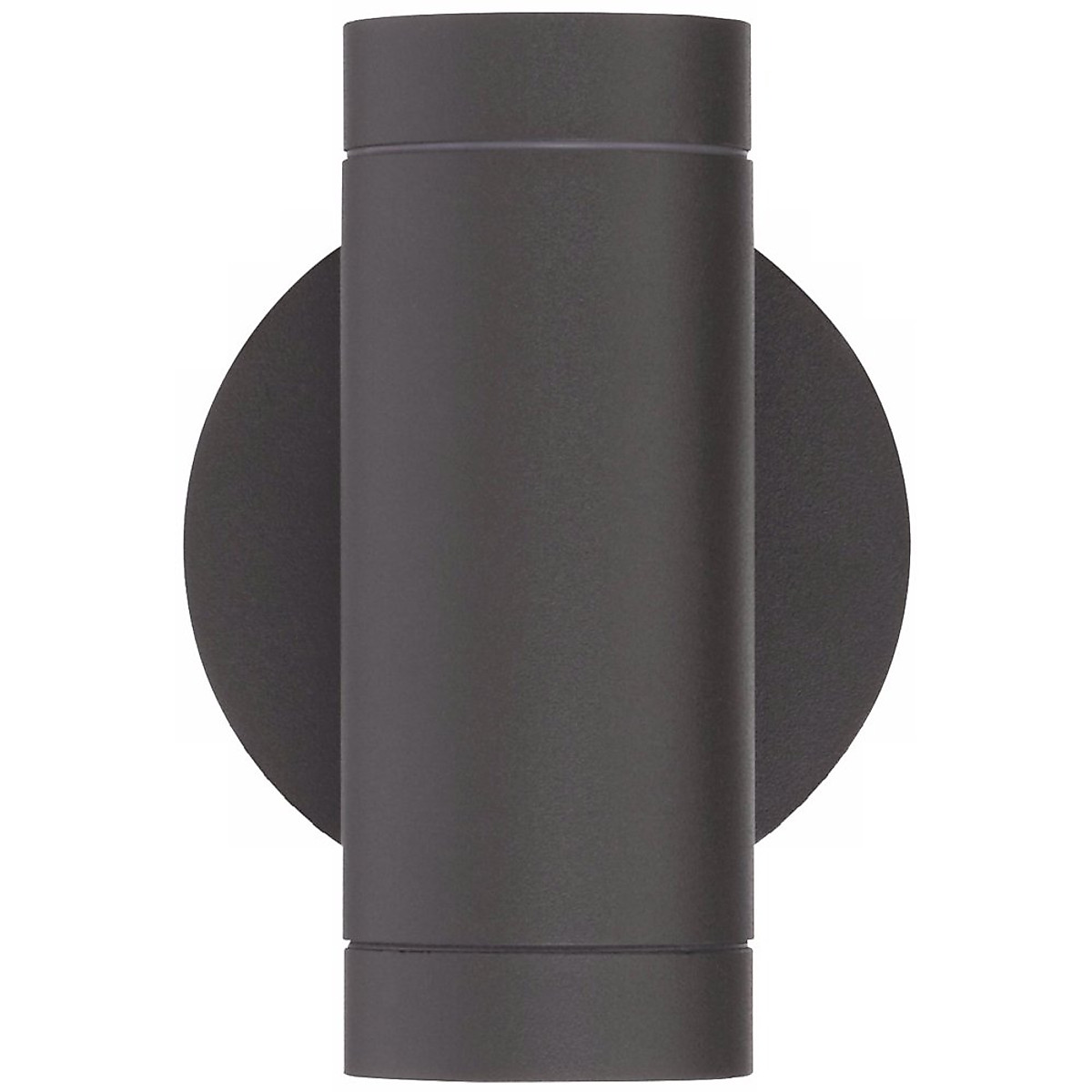 Possini Euro Design Modern Sconce Outdoor Wall Light Fixture Matte Bronze Cylinder 6 1/2" Tempered Glass Lens Up Down Decor for Exterior House Porch Patio Outside Deck Garage Front Door Garden Home