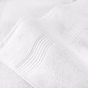 4 Piece Set White washcloth Towels 12x12