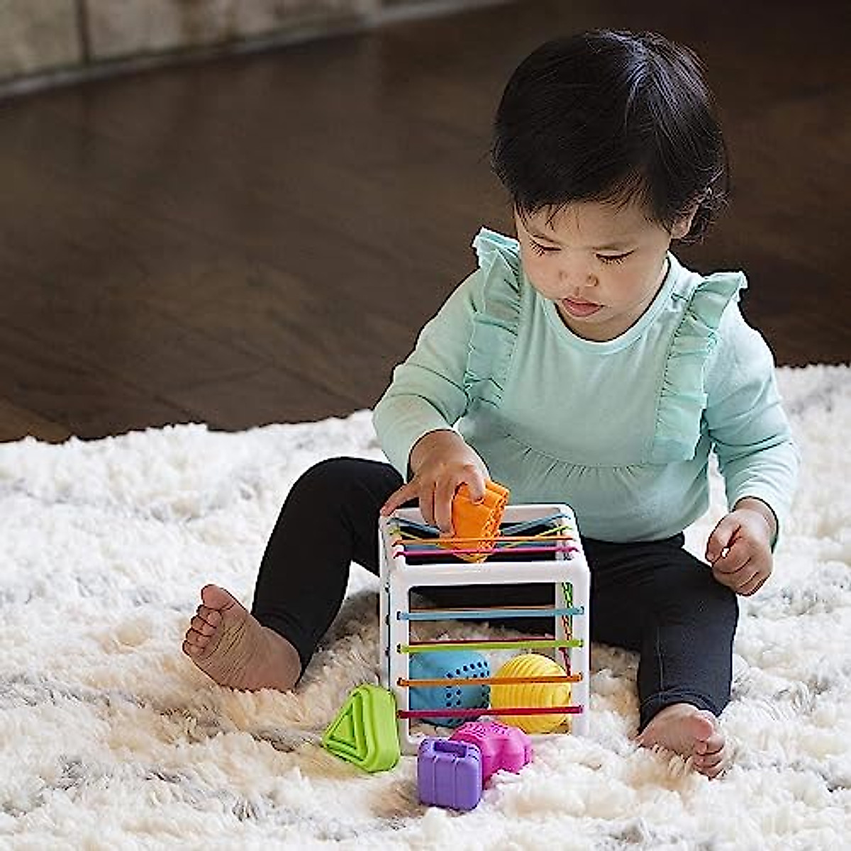 Fat Brain Toys InnyBin Baby Toys & Gifts for Babies,7 pcs