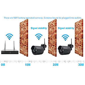 1296P WiFi Wireless Home Security Camera System, Kingvision 8CH NVR Video Surveillance Camera System Kit with 4Pcs 3.0MP Waterproof CCTV IP Cameras for Outdoor/Indoor