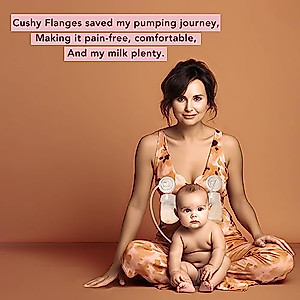 Cushy Silicone Flanges, Idaho Jones - Pack of 2, 21mm - Compatible with Spectra - Lightweight and Comfortable - Gentle Pumping - Pump in Style Flanges