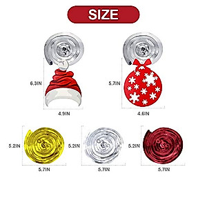 MGahyi Christmas Hanging Swirl Decorations, 47pcs Foil Ceiling Hanging Swirl Yard Party Supplies, Snowman Snowflake Winter New Year Hanging Pendant Spiral Ornament, Perfect for Outdoor Indoor Decor